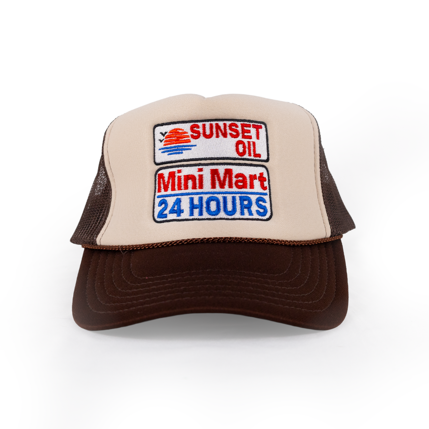 Sunset Oil Mini Mart Brown/Tan/Brown Trucker Fit